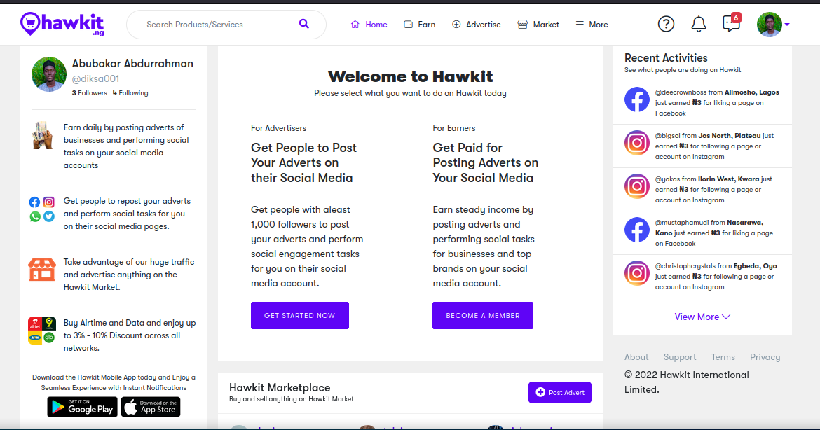 Make Money By Performing Social Media Tasks - Sadeeq Technologies